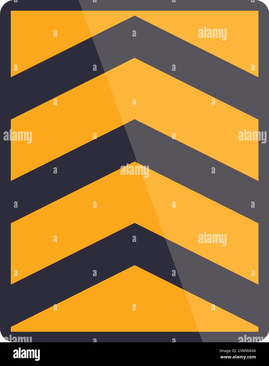 Road sign indicating a narrowing of the road ahead, warning drivers to ...