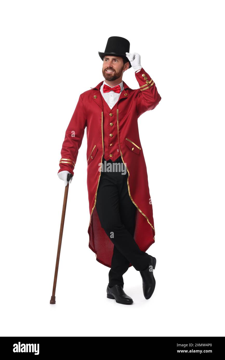 Male magician in black suit Cut Out Stock Images & Pictures - Alamy