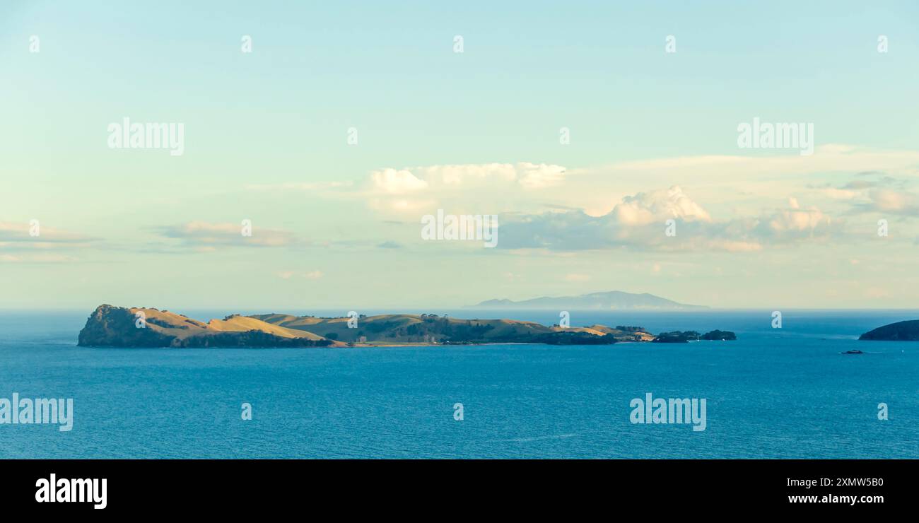Golden Hour: Sunset Seascape with Shoe and Slipper Islands from Mt Paku ...