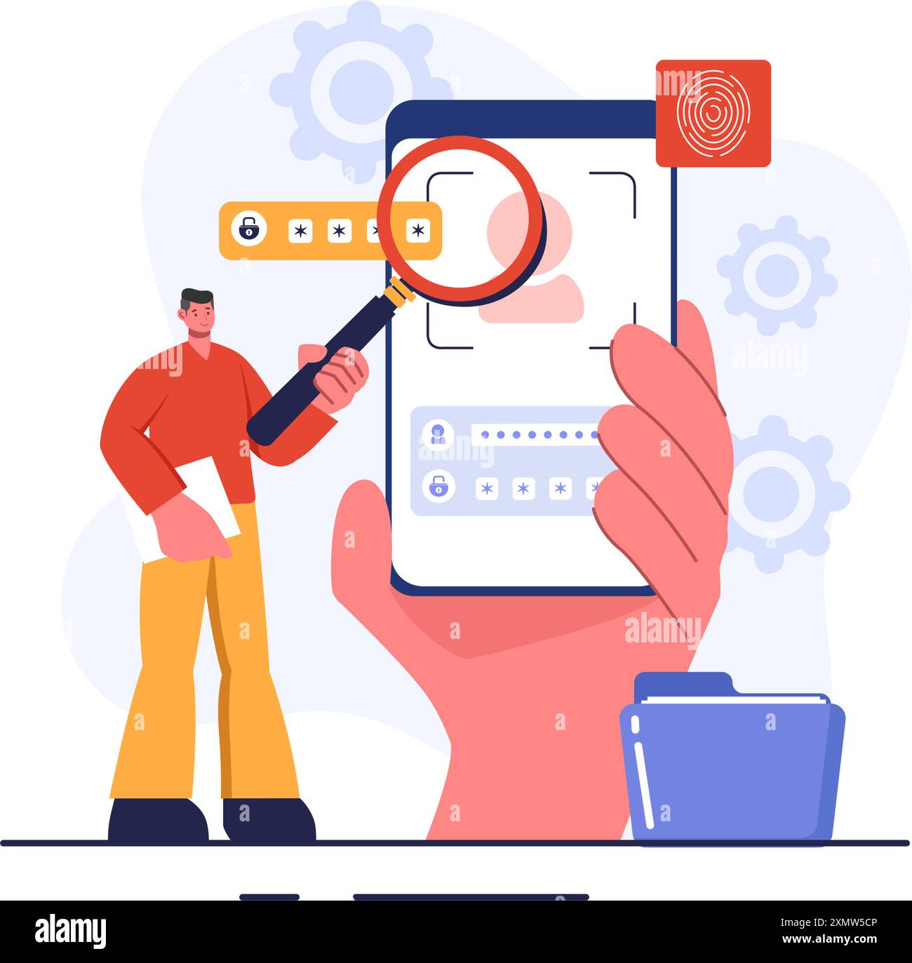 Passport photo in a passport Cut Out Stock Images & Pictures - Alamy