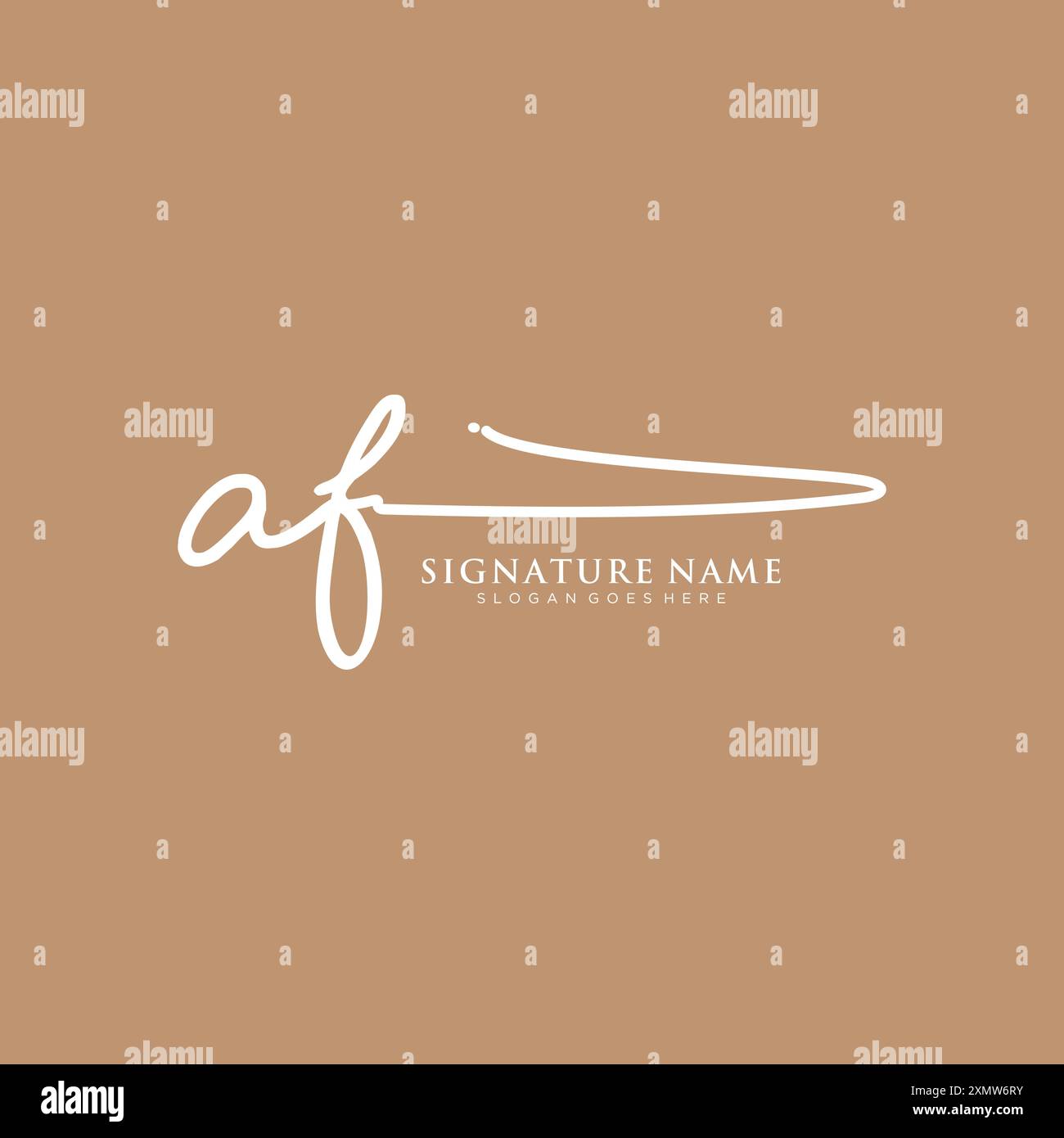 AF Signature Logo Template Stock Vector Image & Art - Alamy