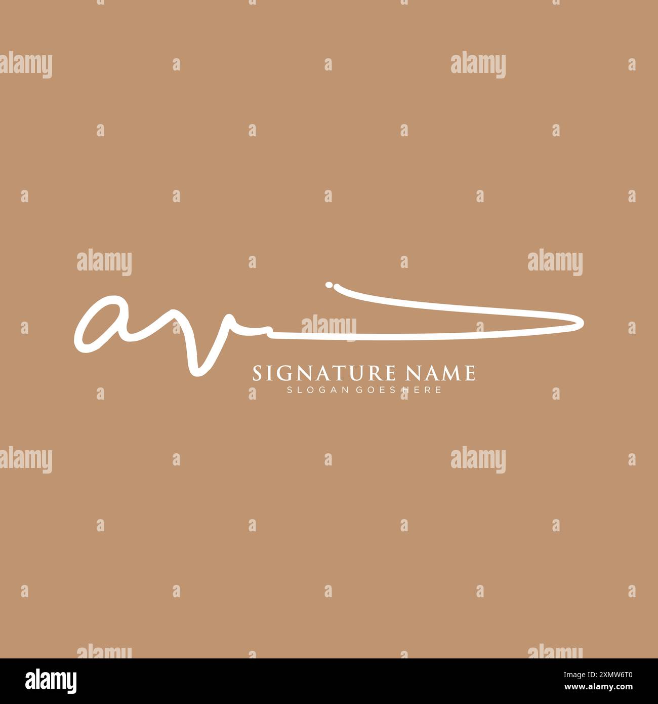 AV Signature Logo Template Stock Vector Image & Art - Alamy
