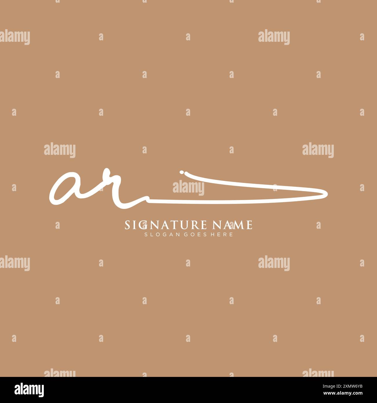 AR Signature Logo Template Stock Vector Image & Art - Alamy