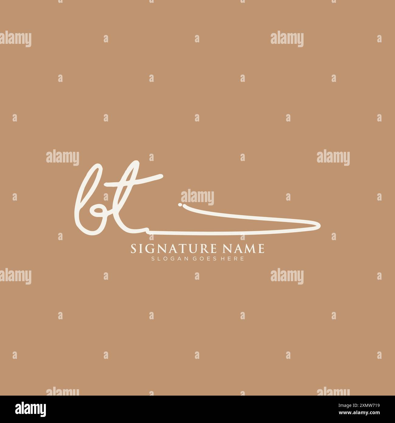 BT Signature Logo Template Stock Vector Image & Art - Alamy