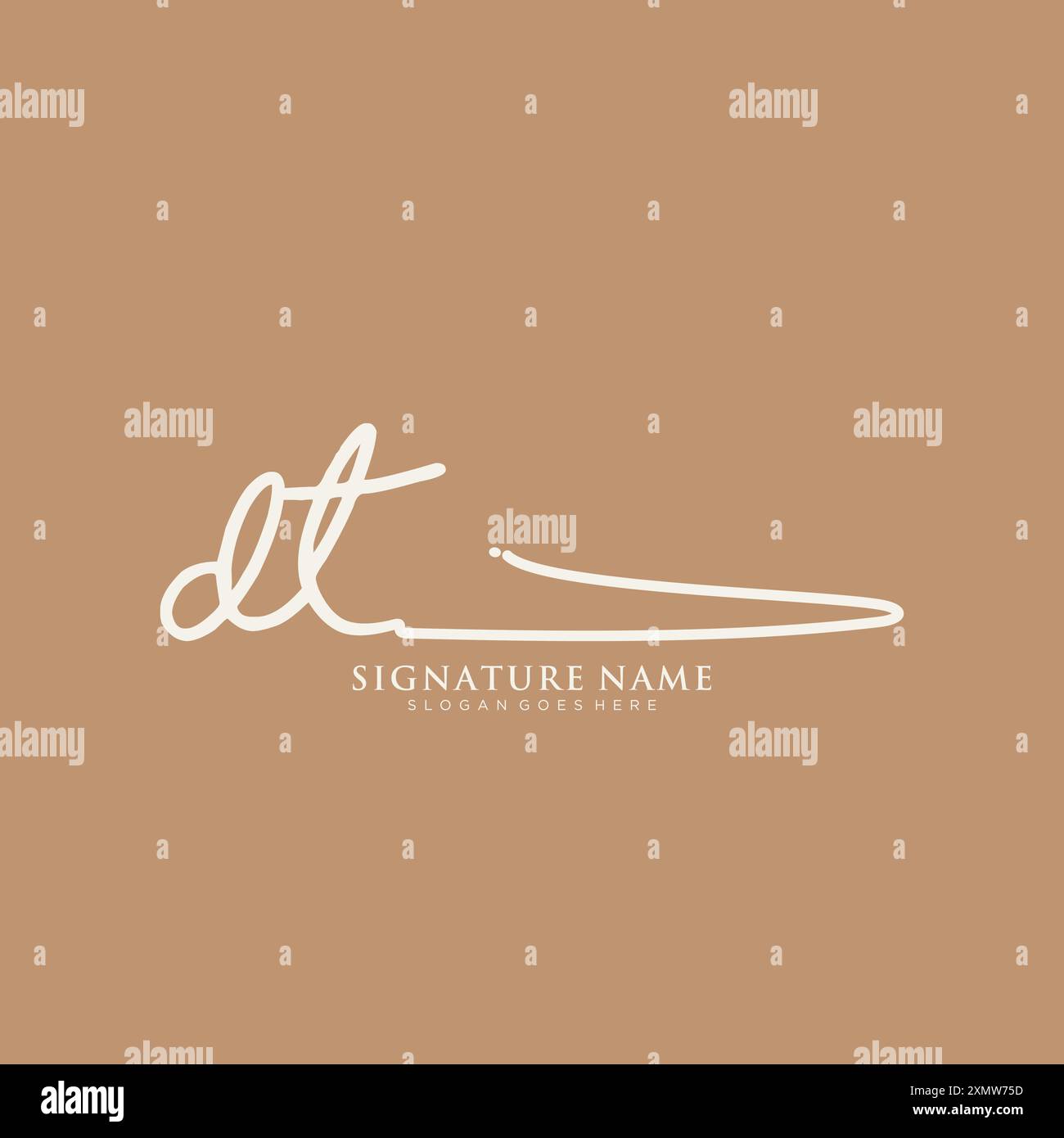 DT Signature Logo Template Stock Vector Image & Art - Alamy