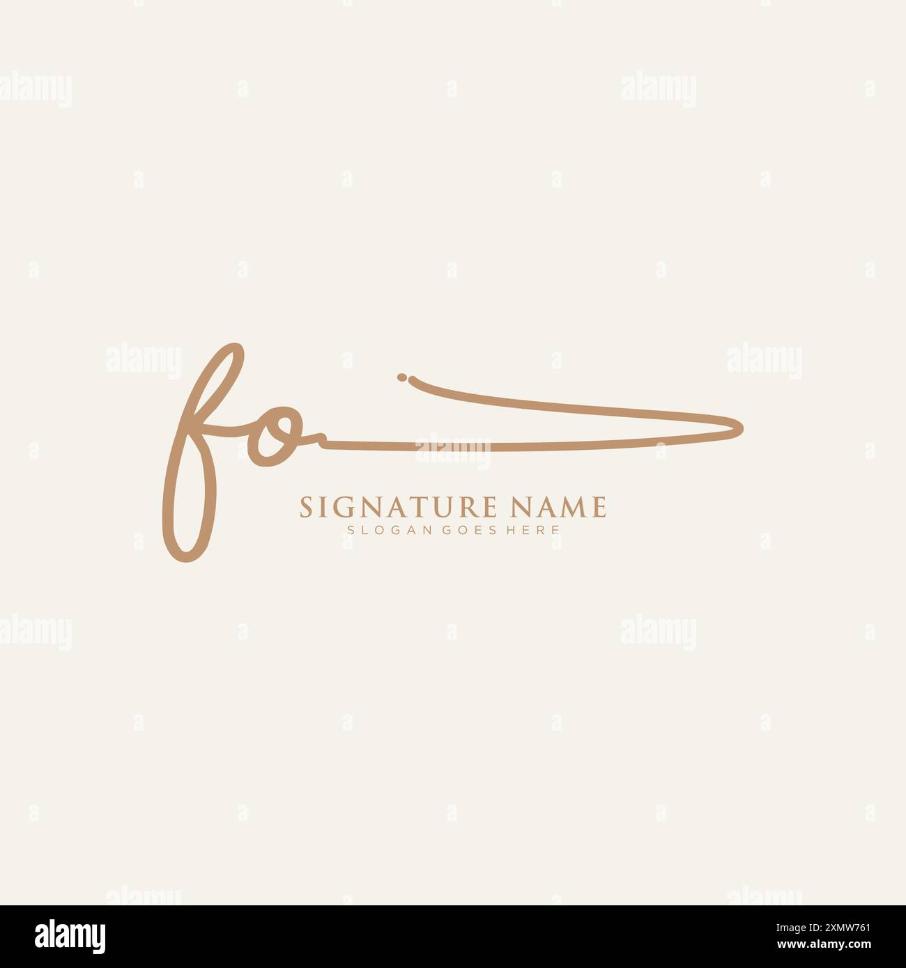 FO Signature Logo Template Stock Vector Image & Art - Alamy