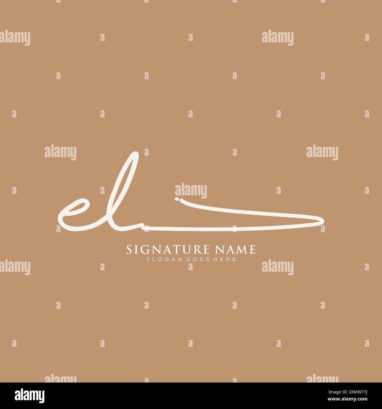 EL Signature Logo Template Stock Vector Image & Art - Alamy