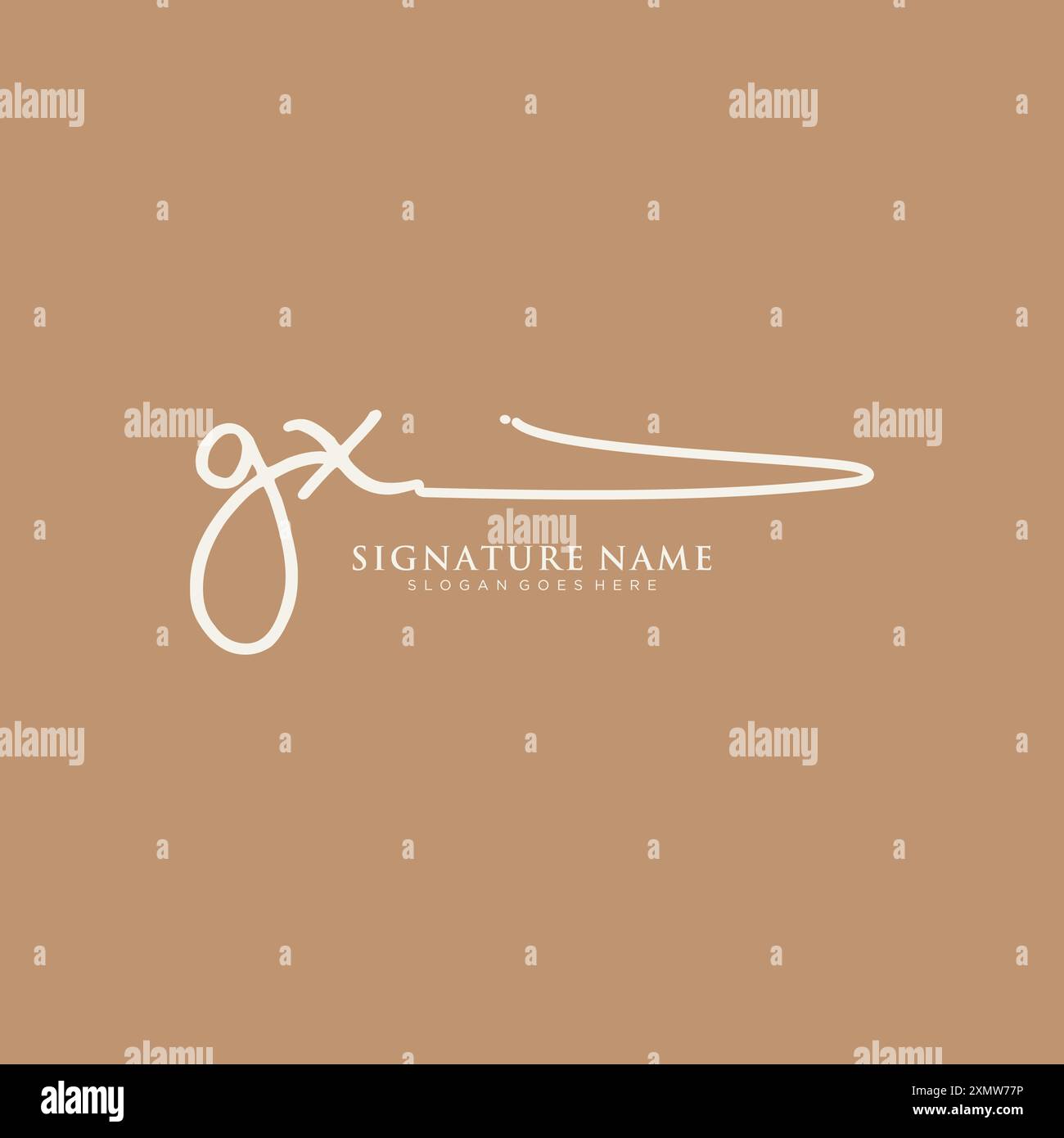 GX Signature Logo Template Stock Vector Image & Art - Alamy