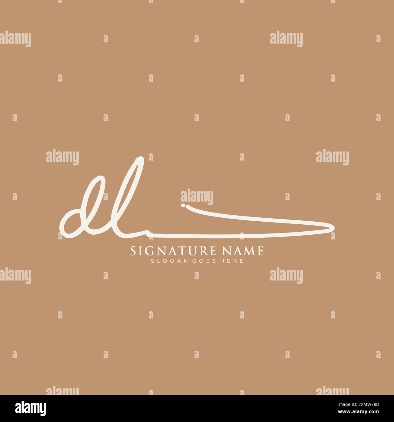 DL Signature Logo Template Stock Vector Image & Art - Alamy