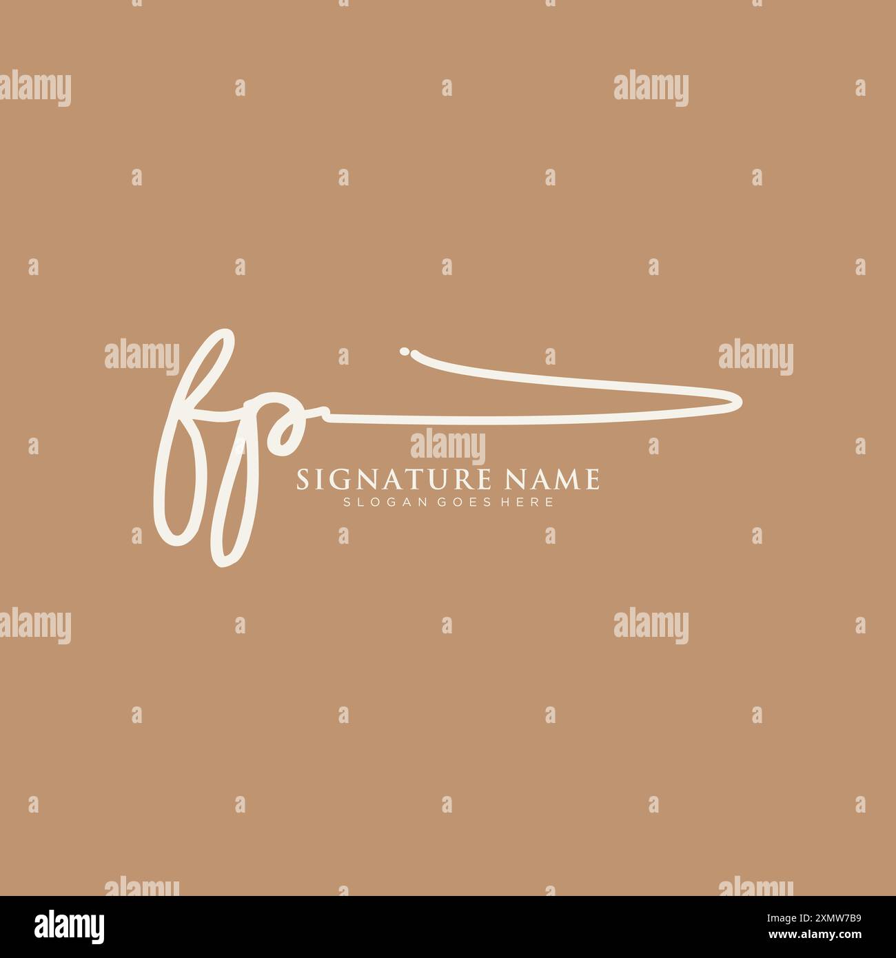 FP Signature Logo Template Stock Vector Image & Art - Alamy