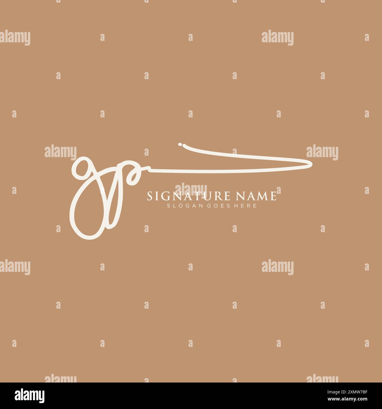 GP Signature Logo Template Stock Vector Image & Art - Alamy