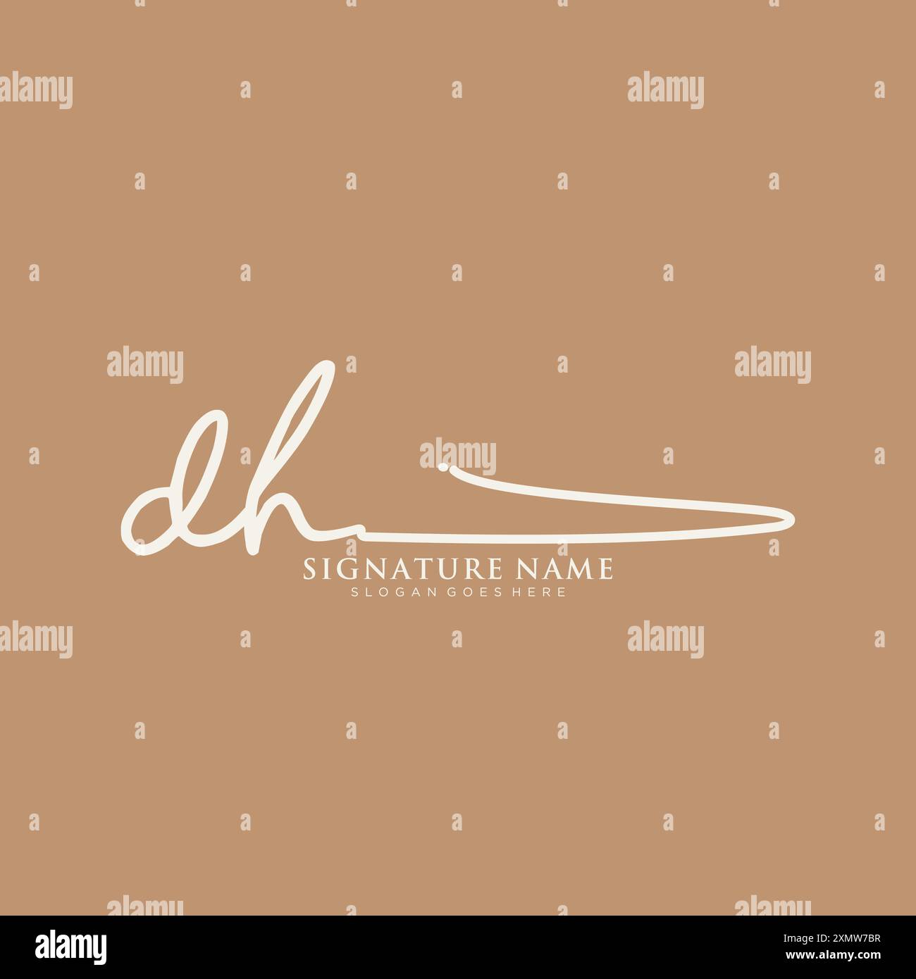 DH Signature Logo Template Stock Vector Image & Art - Alamy
