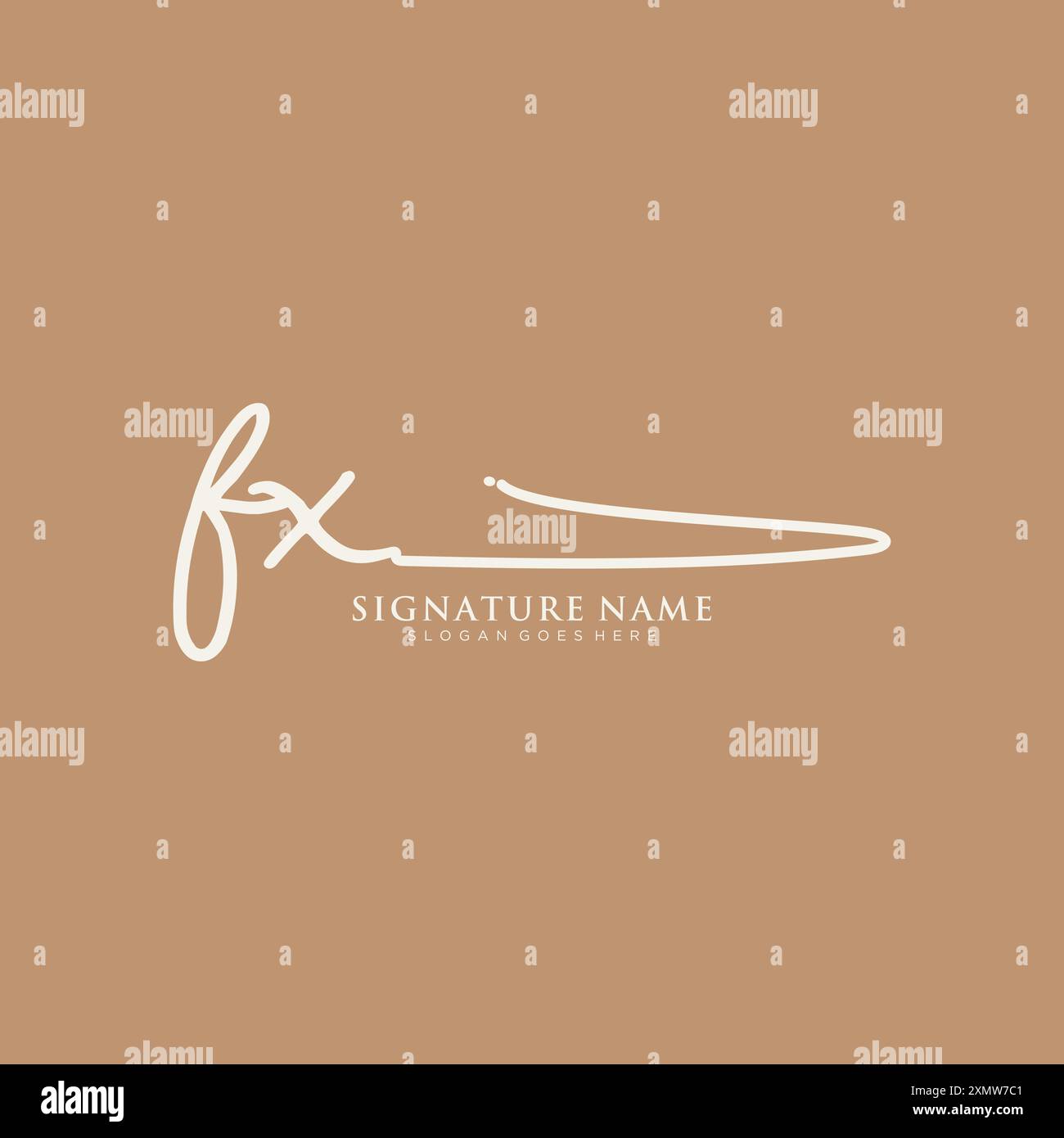 FX Signature Logo Template Stock Vector Image & Art - Alamy