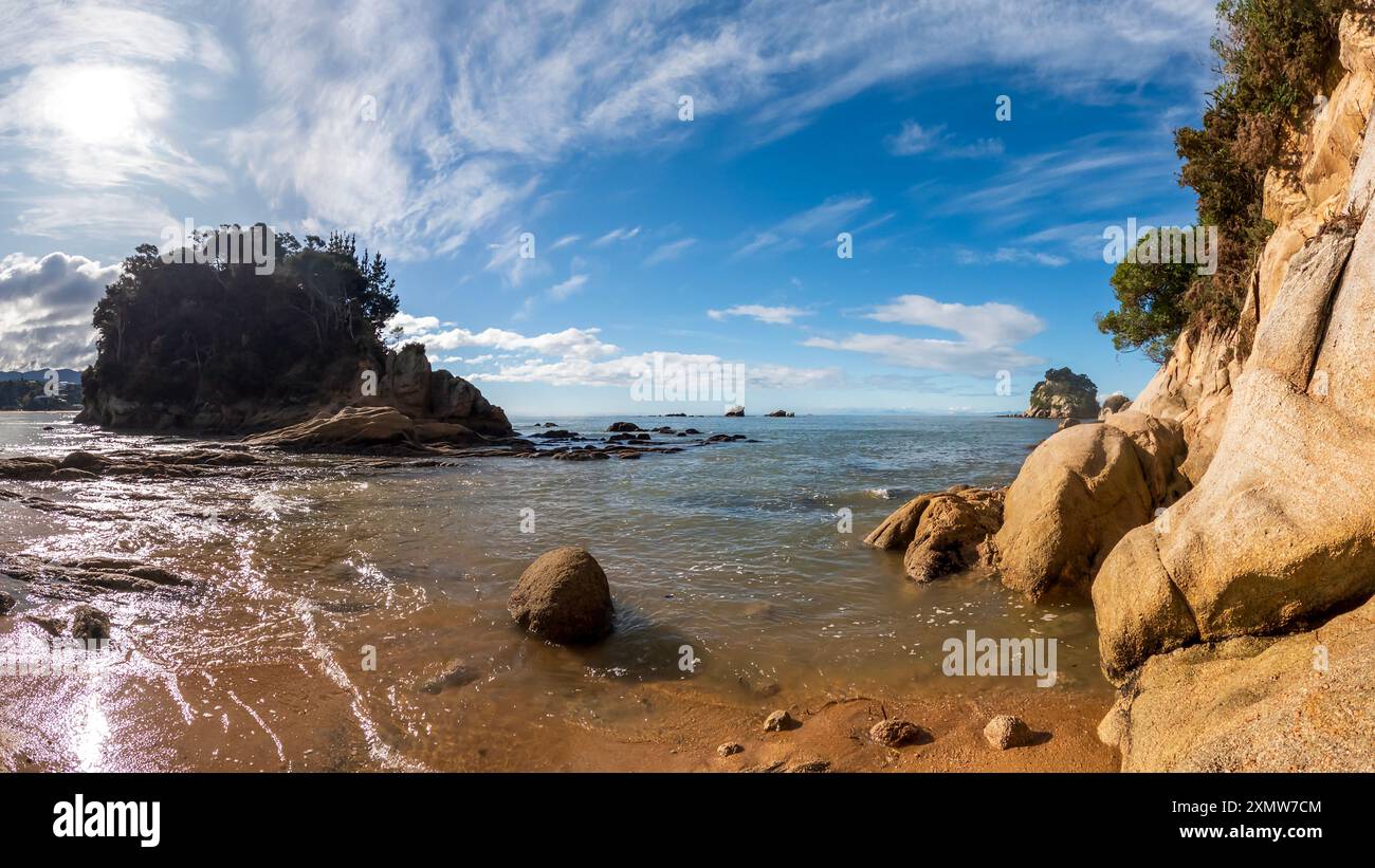 Little Kaiteriteri Beach: A breathtaking coastal landscape featuring ...