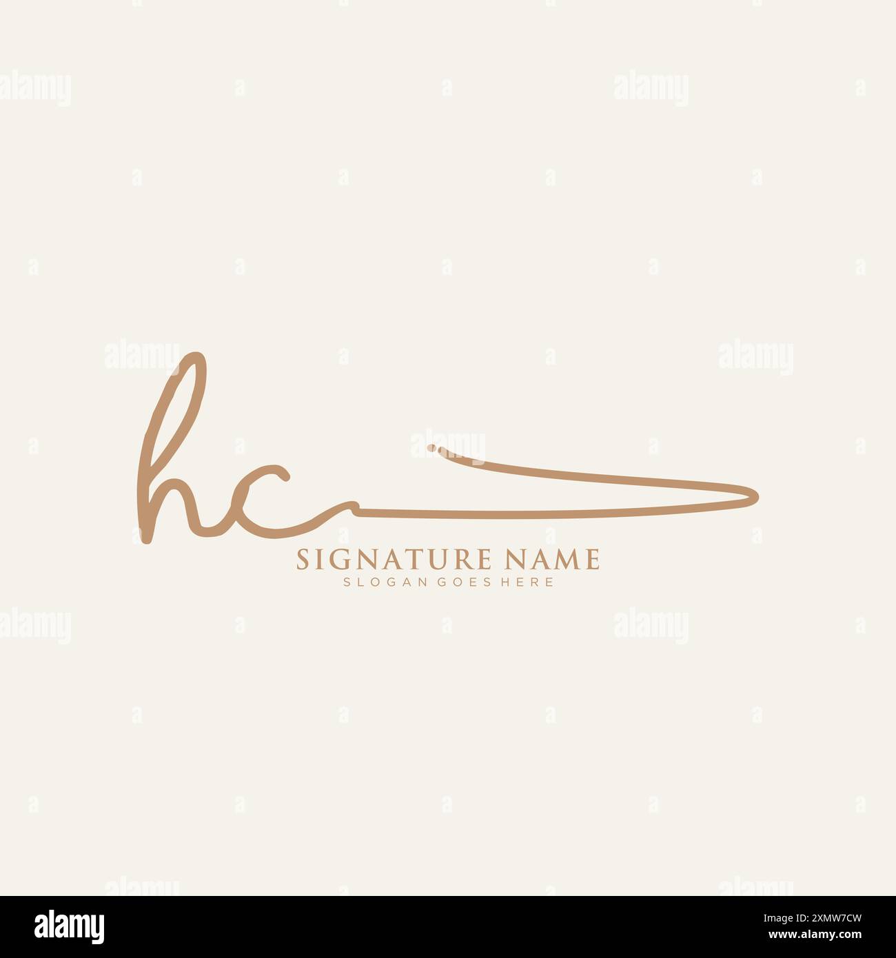 HC Signature Logo Template Stock Vector Image & Art - Alamy