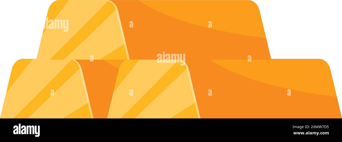 Three gold bars stacked together forming a small pile hi-res stock photography and images - Alamy