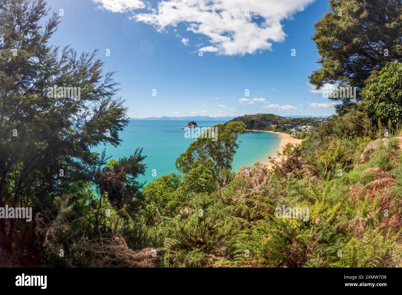 Iconic Beauty of Kaiteriteri Beach: A Panoramic View of its Golden ...
