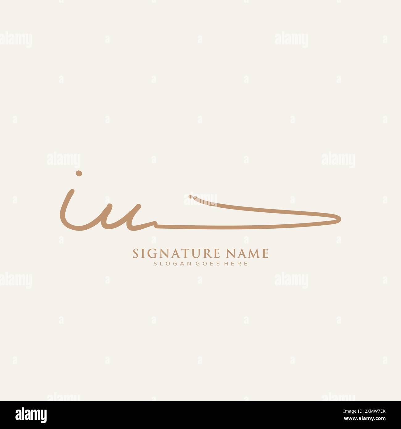 IU Signature Logo Template Stock Vector Image & Art - Alamy