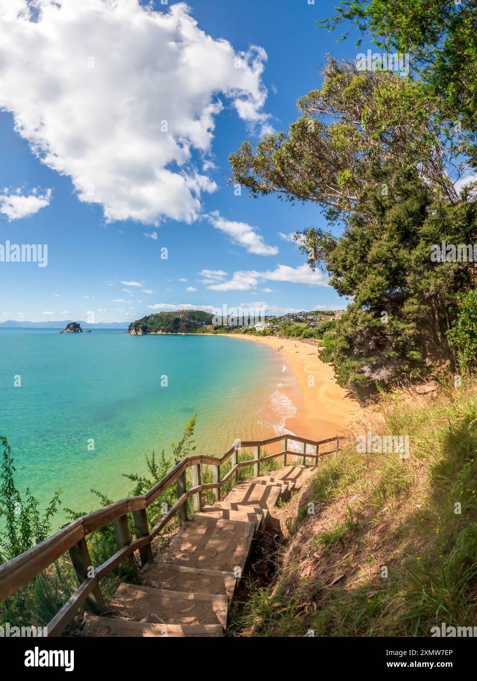 Little Kaiteriteri Beach: A breathtaking coastal landscape featuring ...