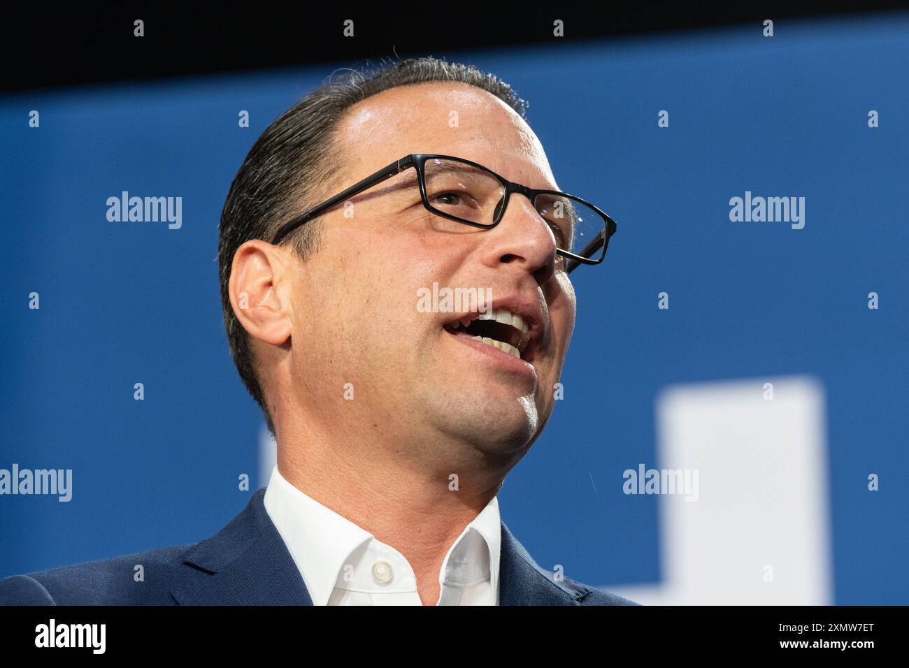 Josh Shapiro, Governor of Pennsylvania speaks during rally in support ...