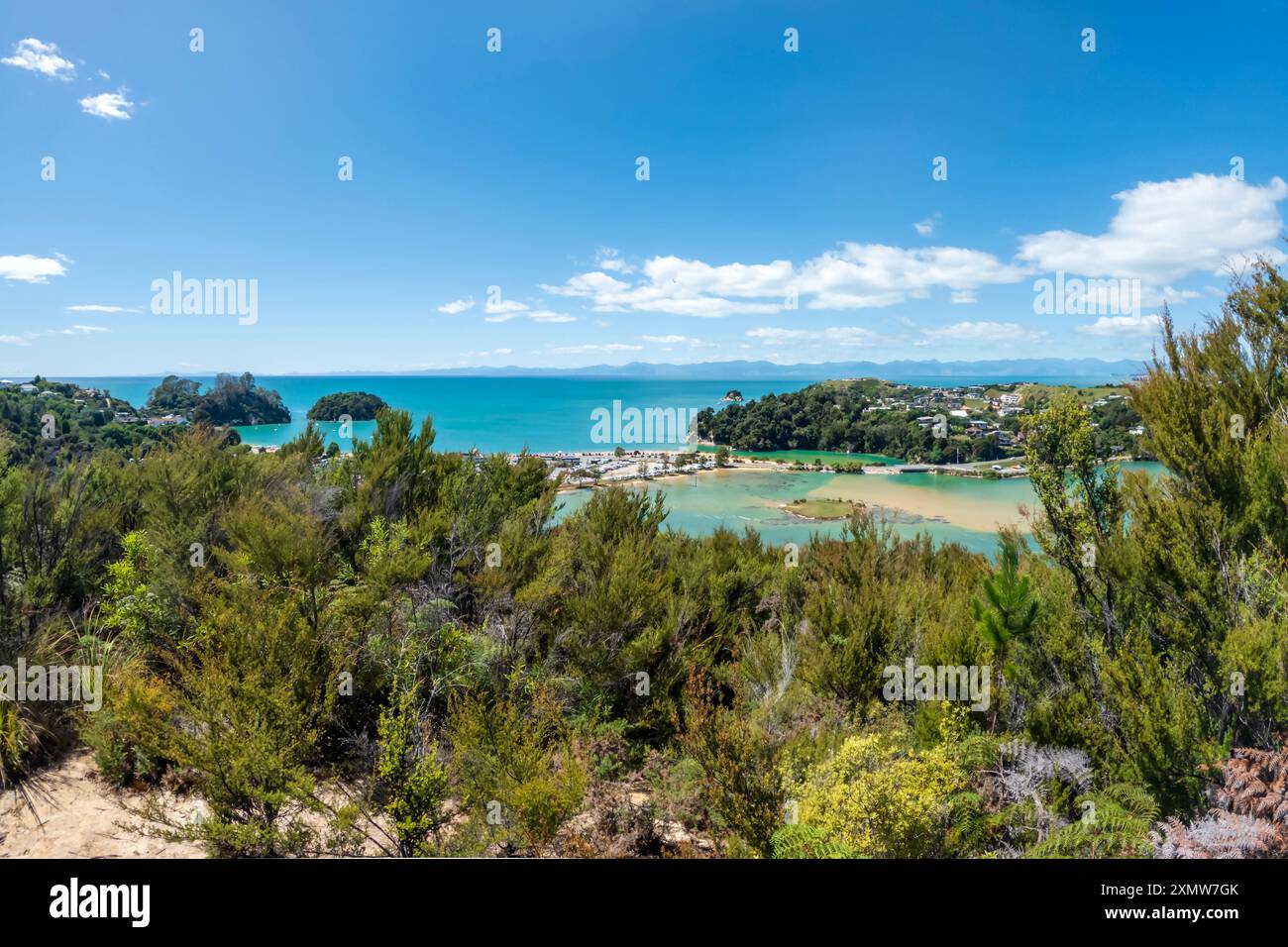 Iconic Beauty of Kaiteriteri Beach: A Panoramic View of its Golden ...