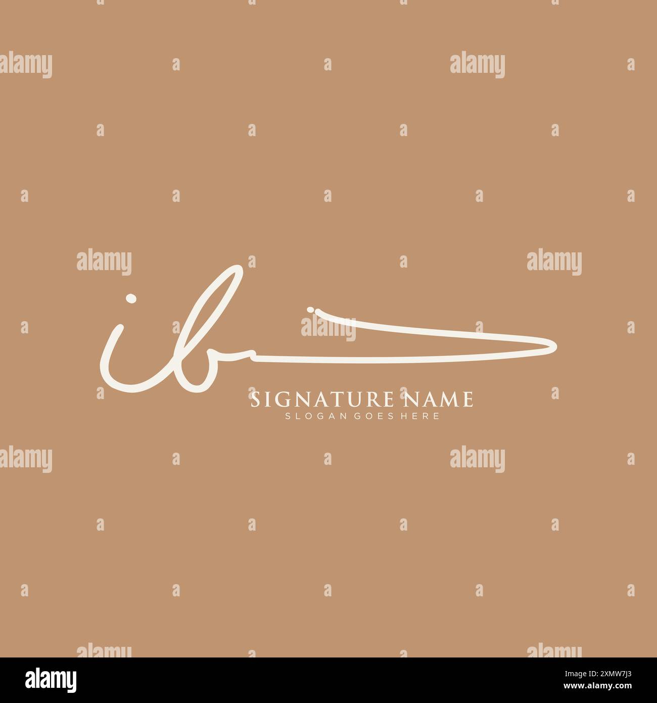 IB Signature Logo Template Stock Vector Image & Art - Alamy