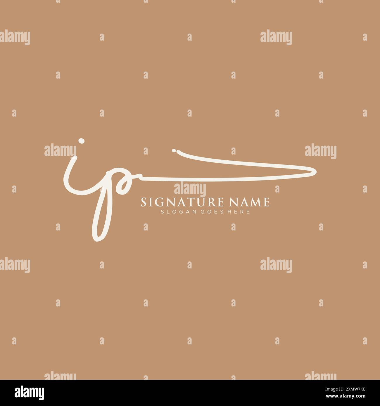 IP Signature Logo Template Stock Vector Image & Art - Alamy