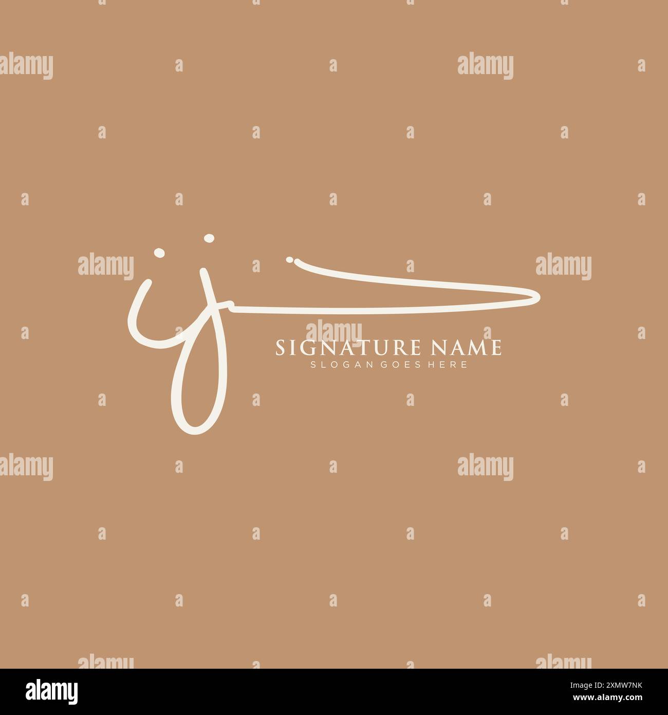 IJ Signature Logo Template Stock Vector Image & Art - Alamy