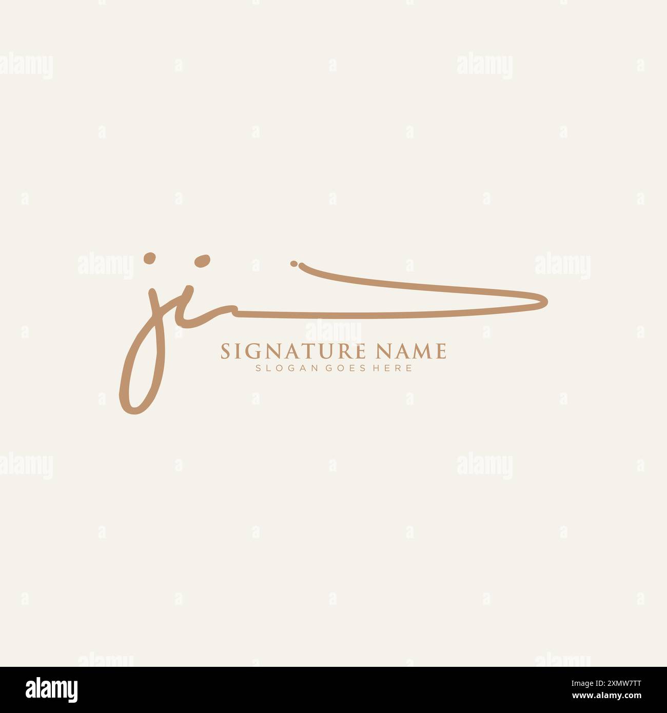 JI Signature Logo Template Stock Vector Image & Art - Alamy