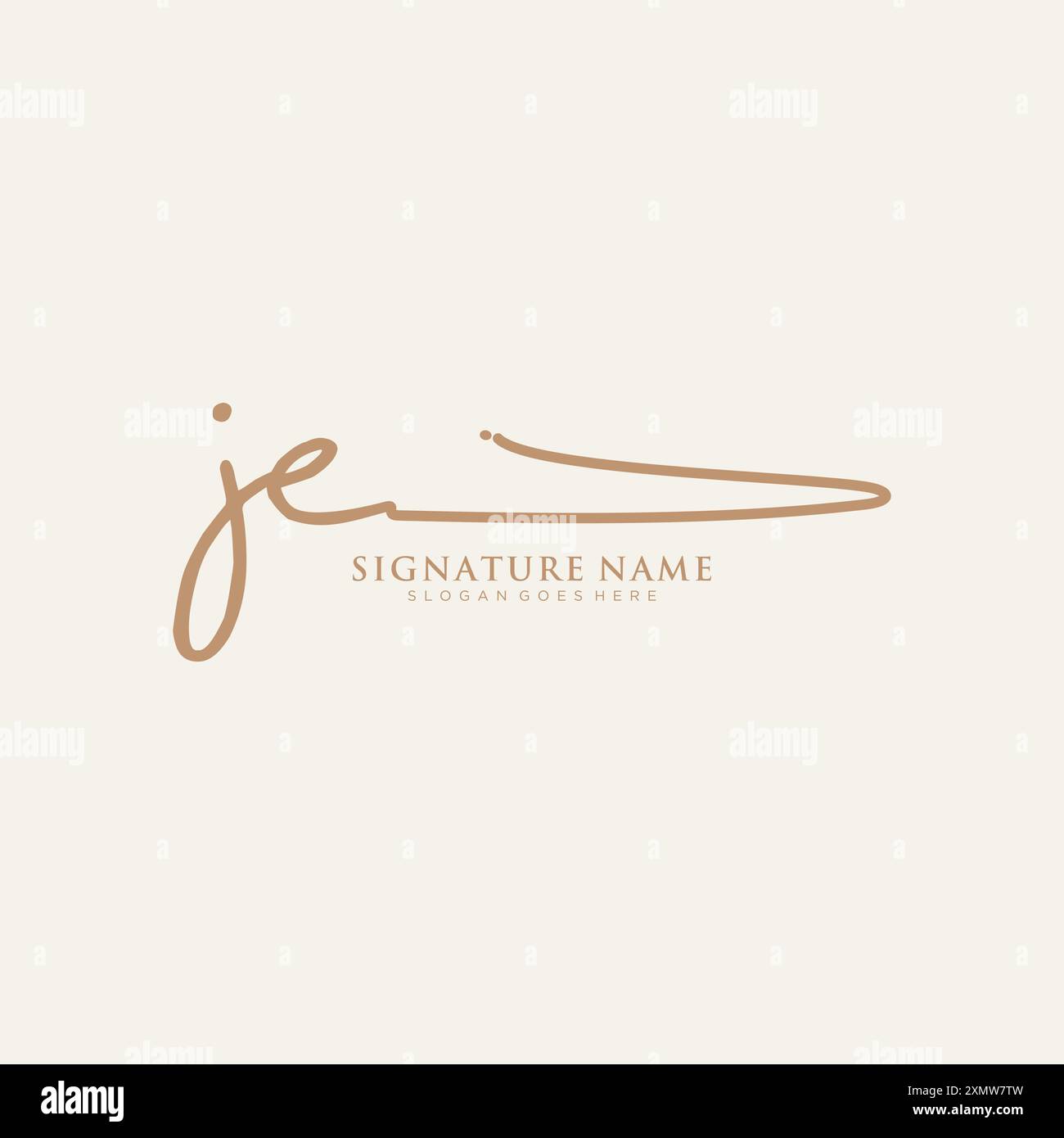 JE Signature Logo Template Stock Vector Image & Art - Alamy