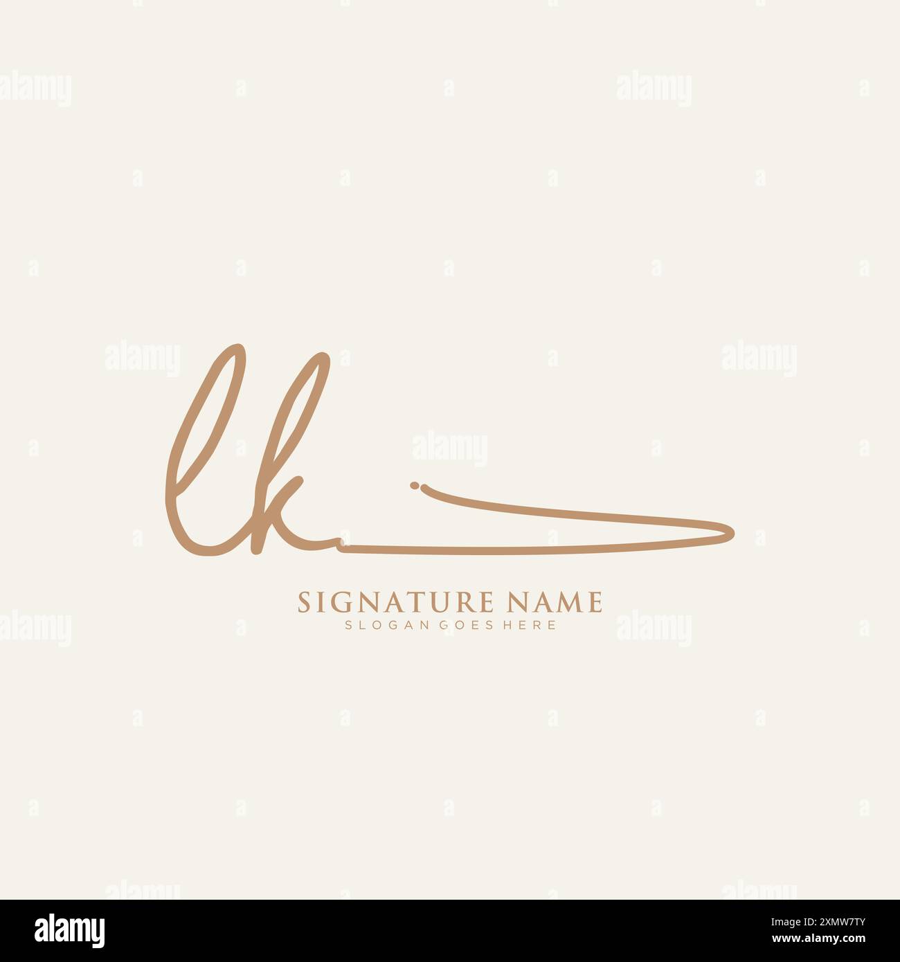 LK Signature Logo Template Stock Vector Image & Art - Alamy