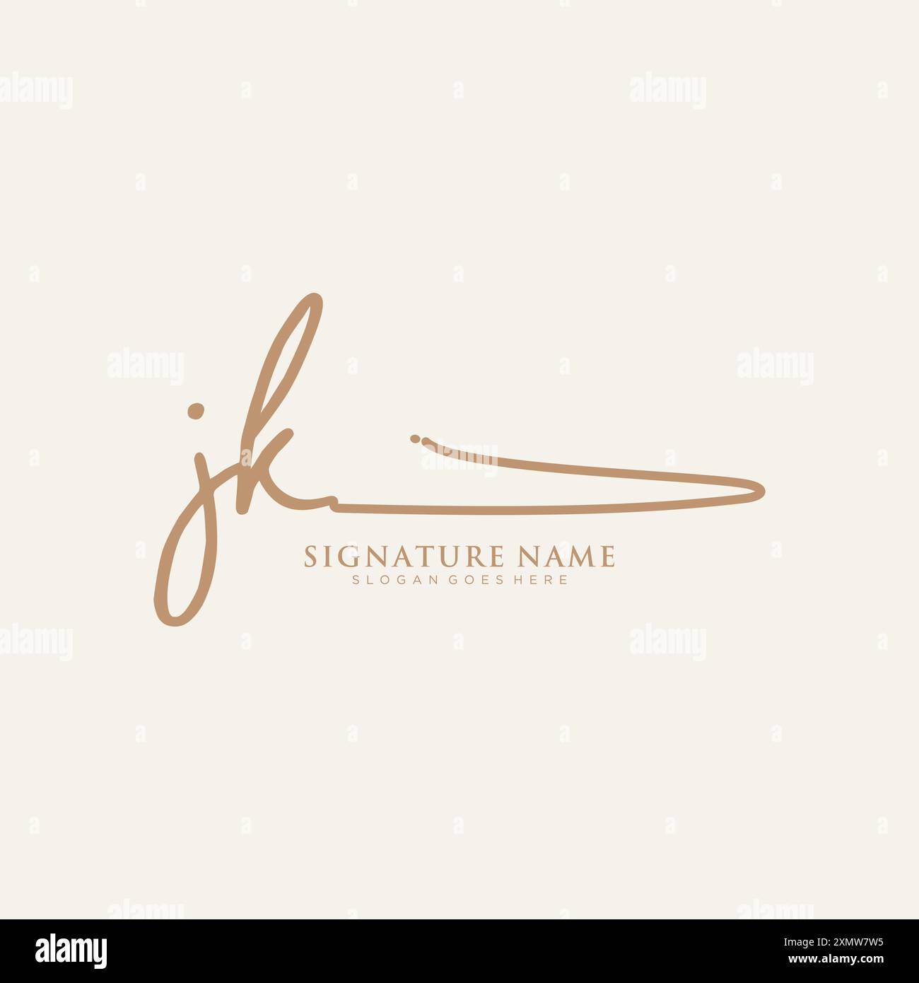 JK Signature Logo Template Stock Vector Image & Art - Alamy