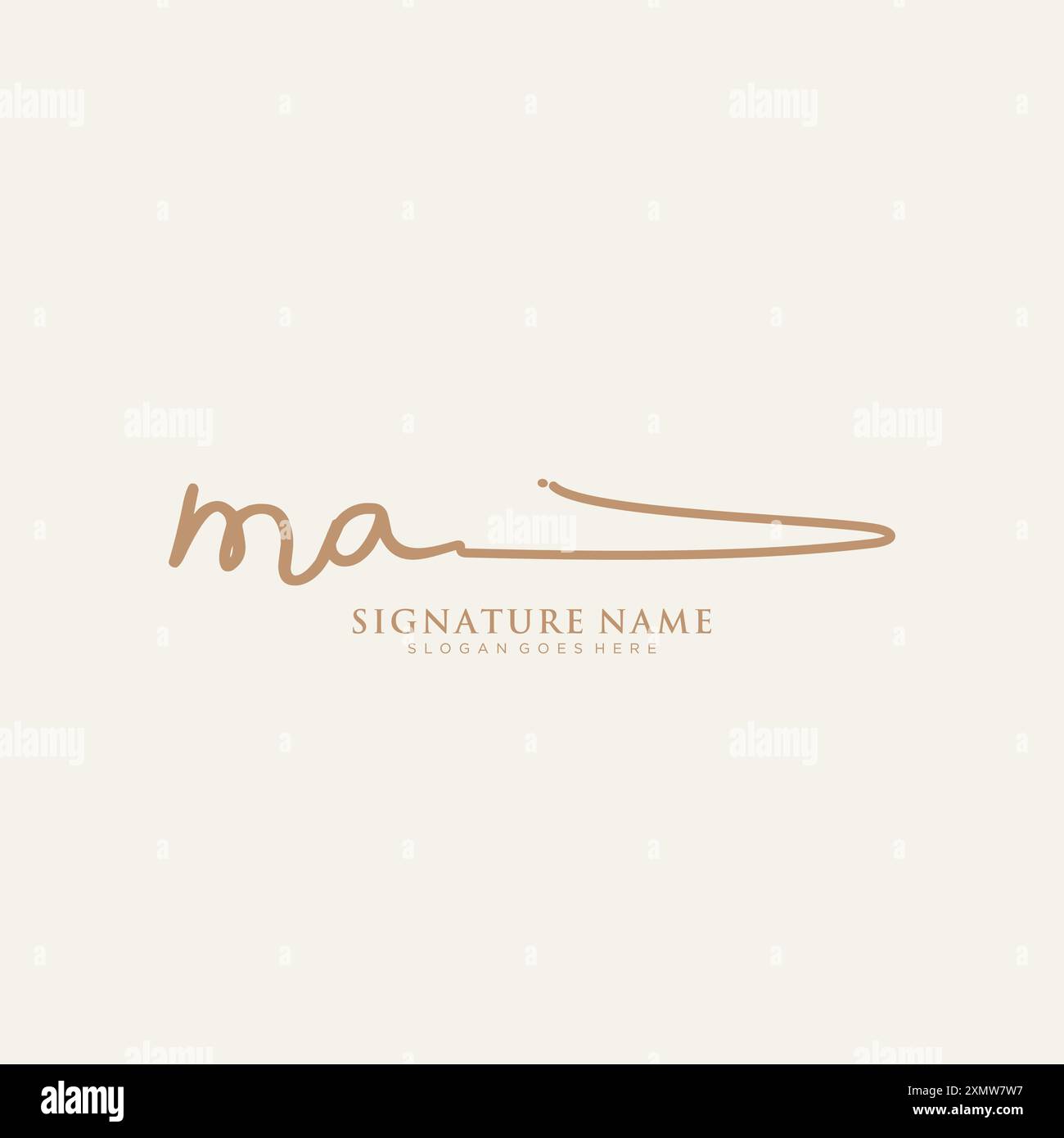 MA Signature Logo Template Stock Vector Image & Art - Alamy