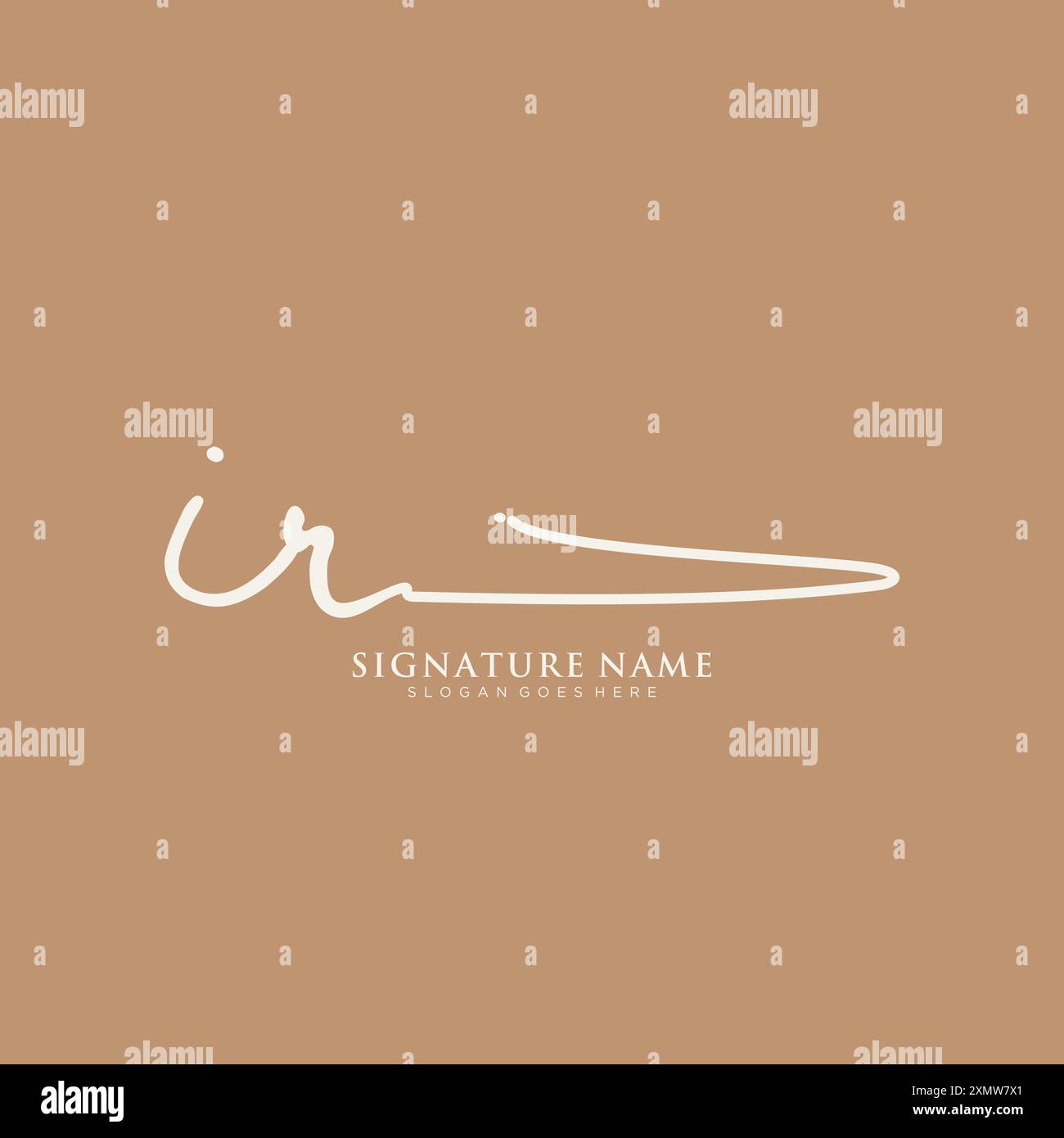 Monogram ir logo hi-res stock photography and images - Alamy