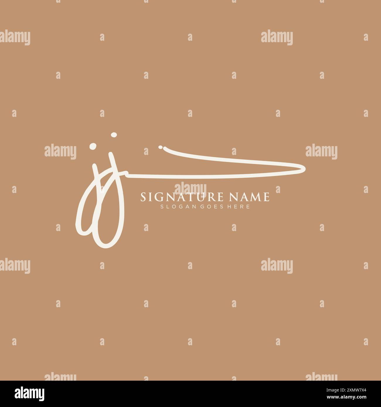 JJ Signature Logo Template Stock Vector Image & Art - Alamy