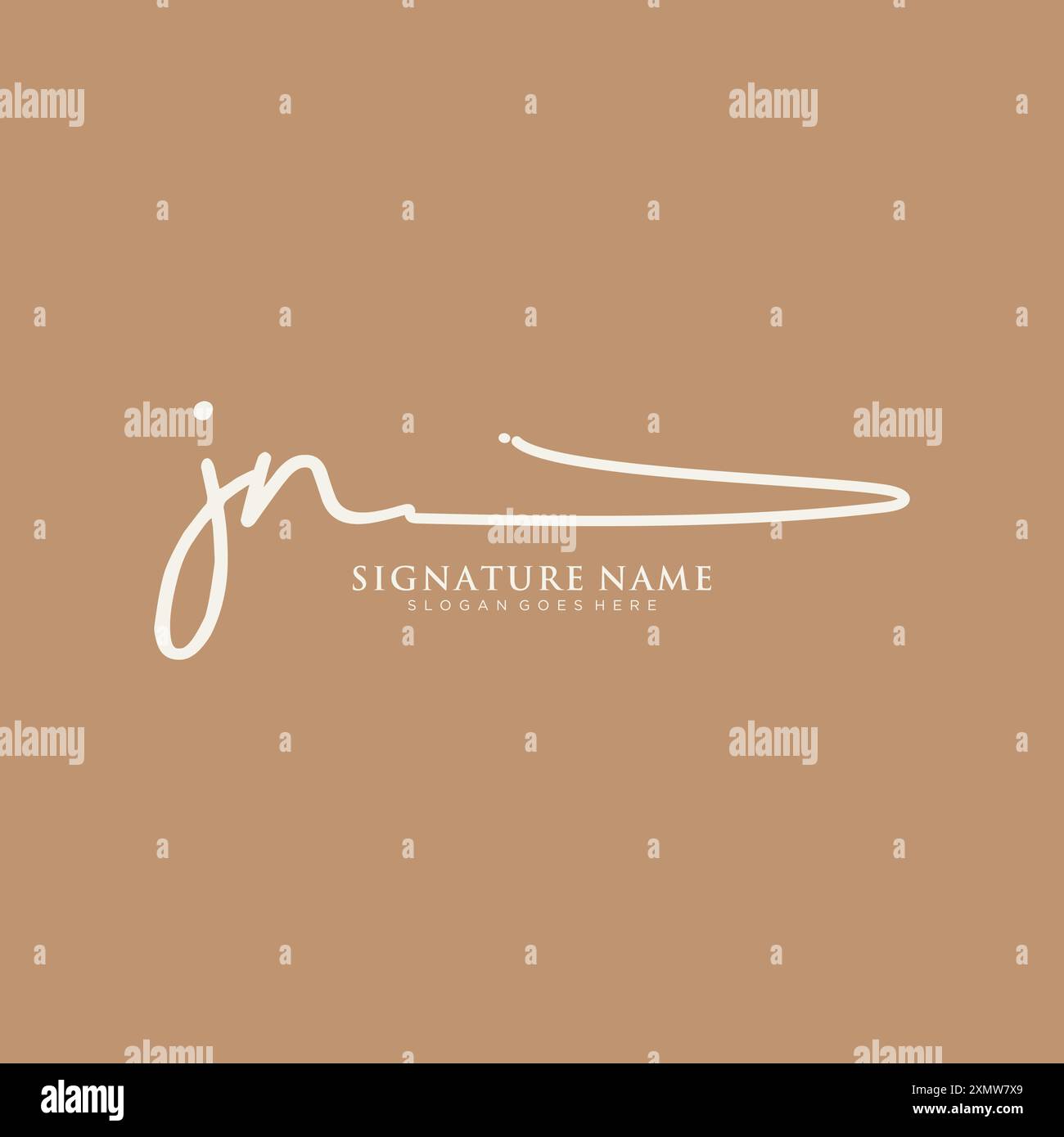 JN Signature Logo Template Stock Vector Image & Art - Alamy