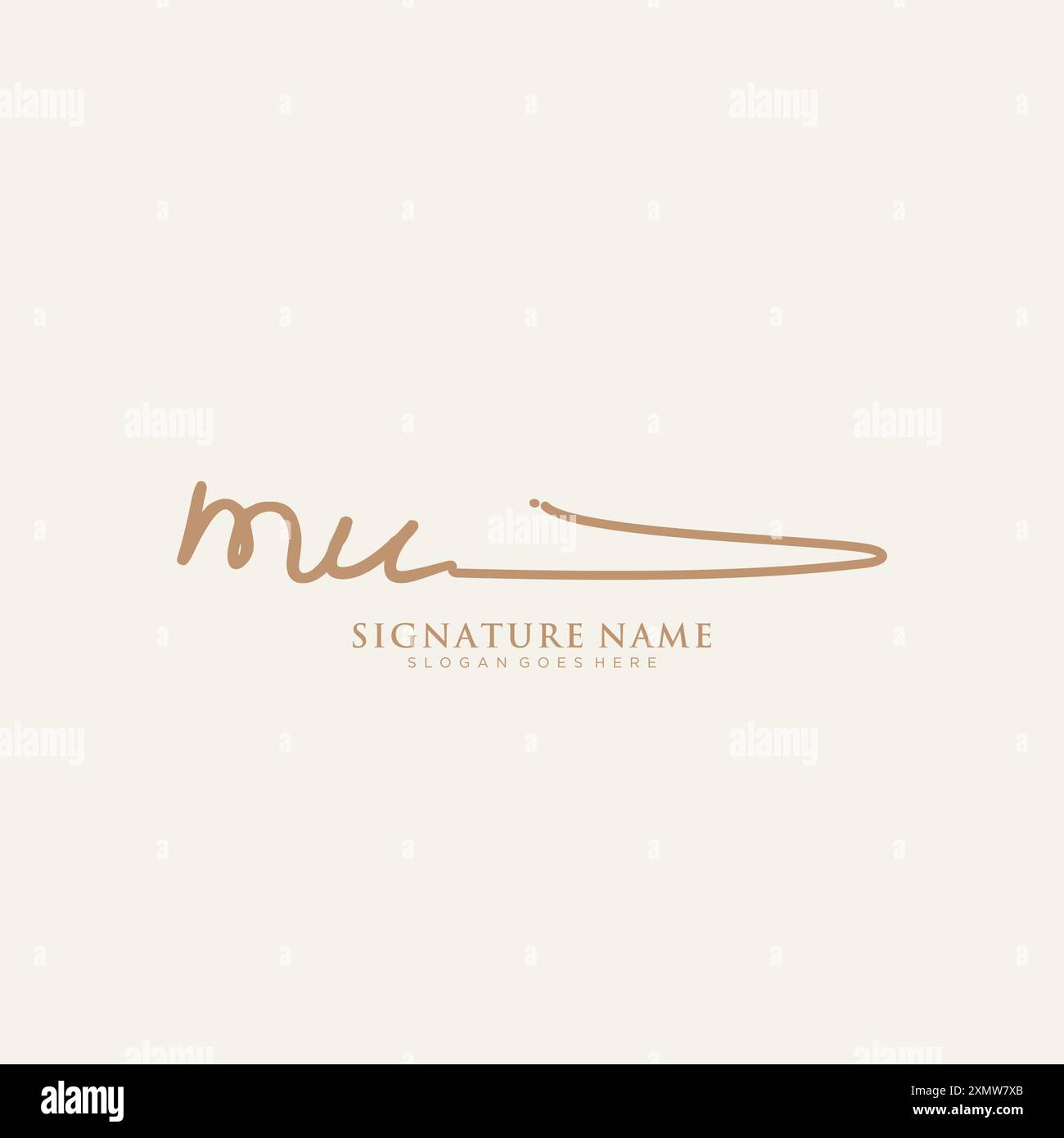 MU Signature Logo Template Stock Vector Image & Art - Alamy