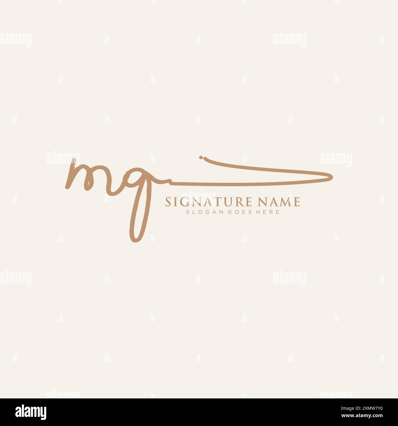 MQ Signature Logo Template Stock Vector Image & Art - Alamy
