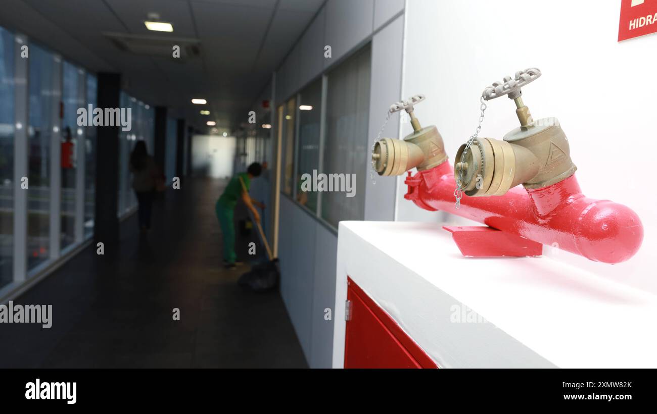 fire fighting hydrant salvador, bahia, brazil - october 10, 2023: fire ...
