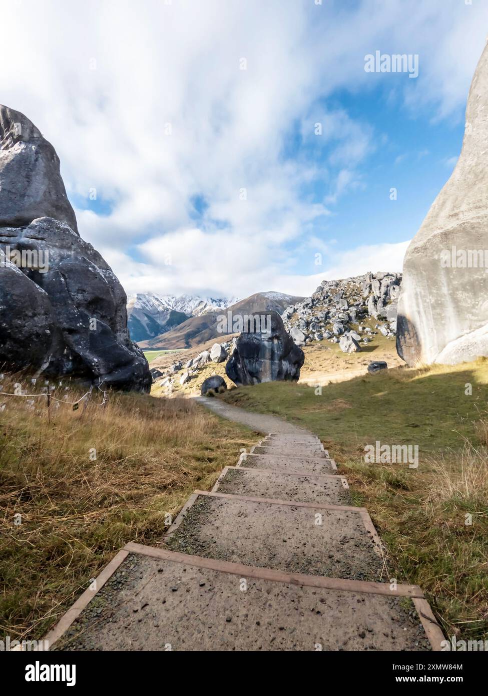 Southern Alps Adventure: Castle Hill Landscape with Limestone Boulders ...