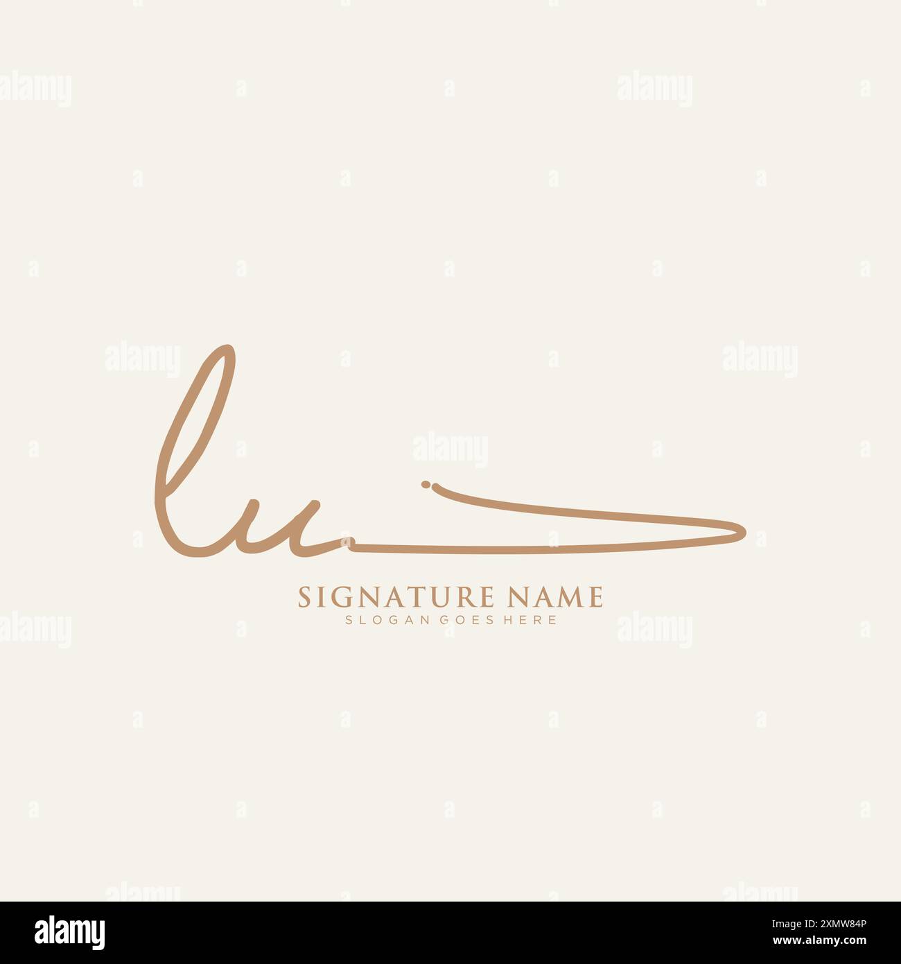 LU Signature Logo Template Stock Vector Image & Art - Alamy