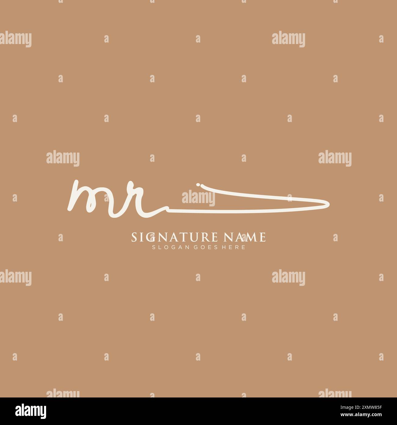 MR Signature Logo Template Stock Vector Image & Art - Alamy