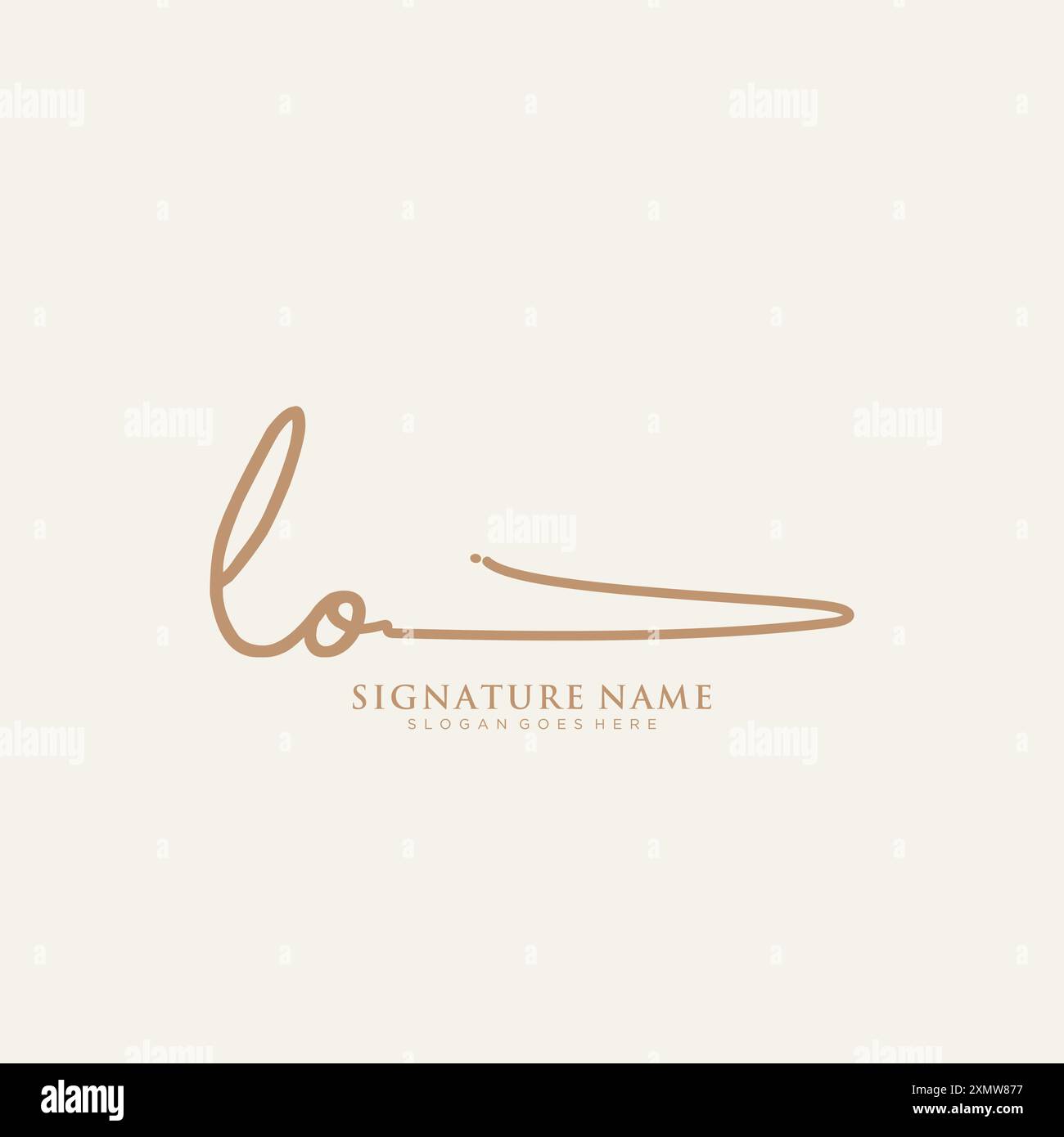 LO Signature Logo Template Stock Vector Image & Art - Alamy
