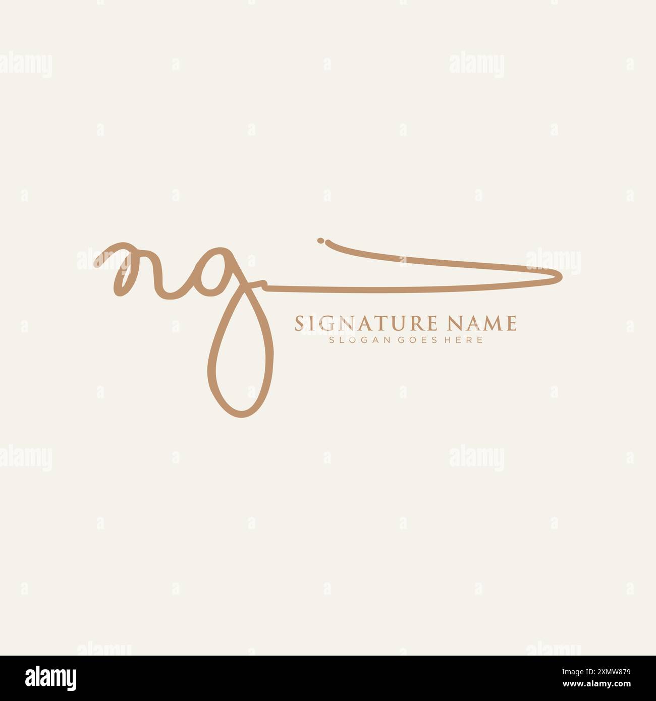 NG Signature Logo Template Stock Vector Image & Art - Alamy