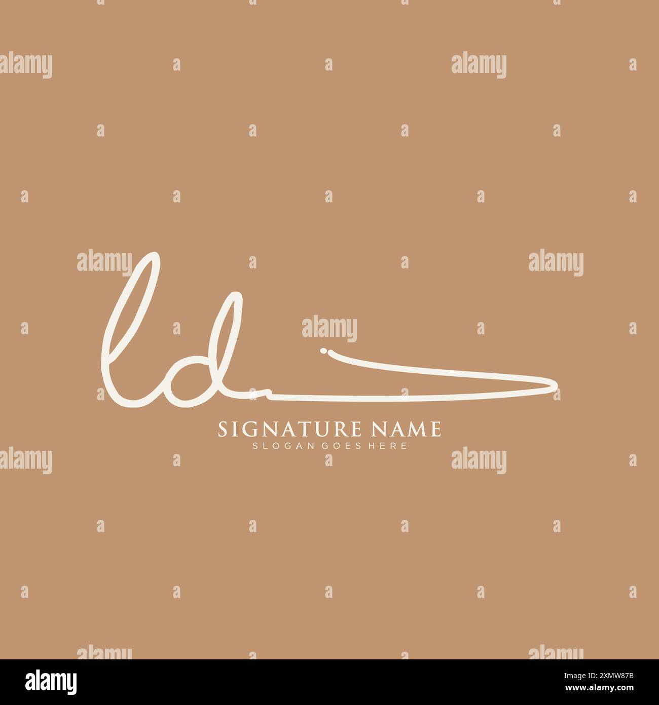 LD Signature Logo Template Stock Vector Image & Art - Alamy