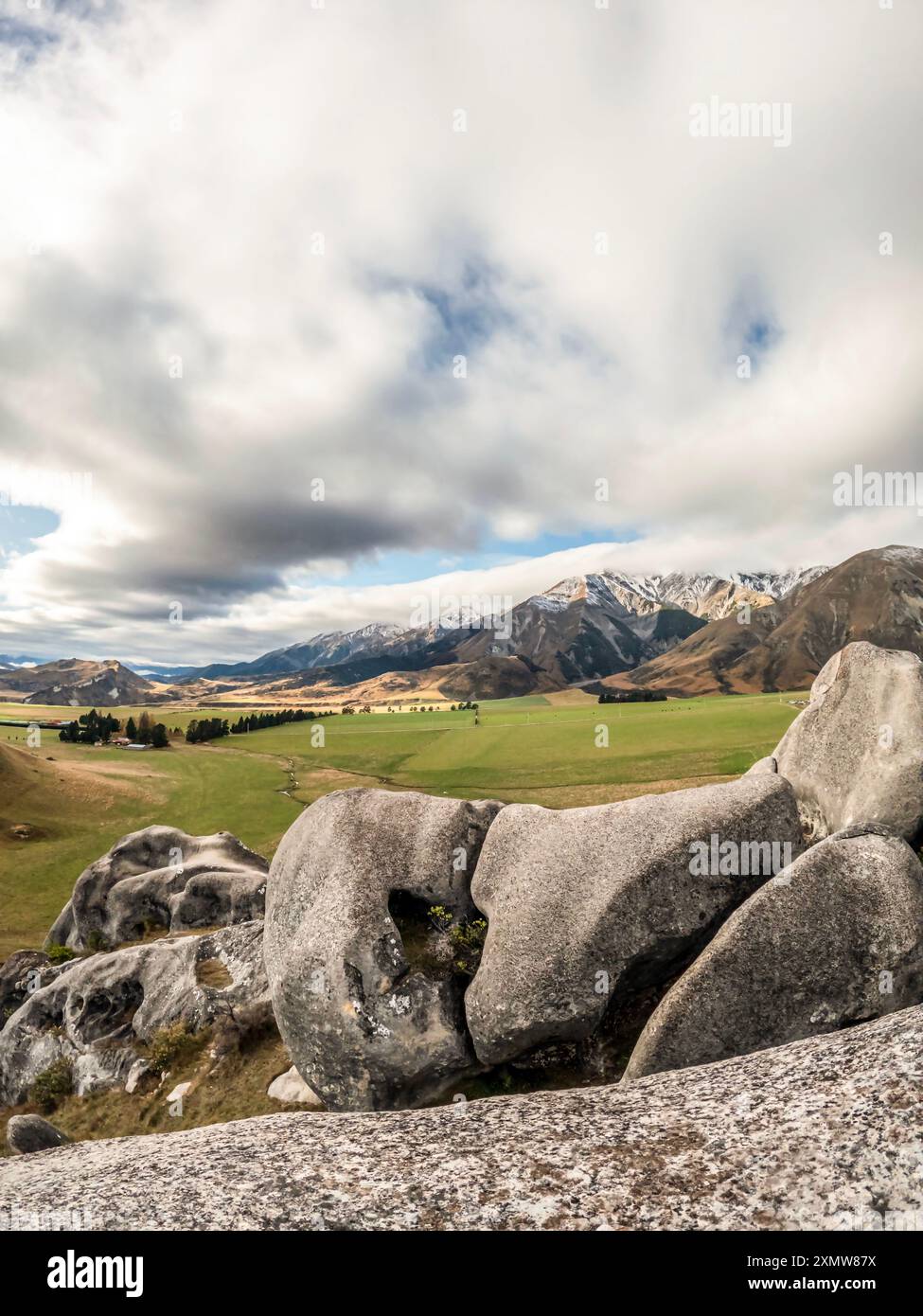 Southern Alps Adventure: Castle Hill Landscape with Limestone Boulders ...