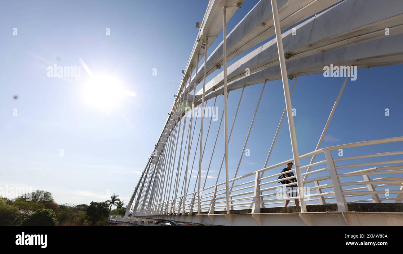 Steel cable bridge in brazil hi-res stock photography and images - Alamy