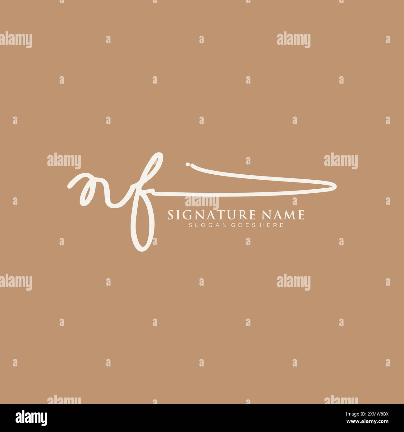 NF Signature Logo Template Stock Vector Image & Art - Alamy