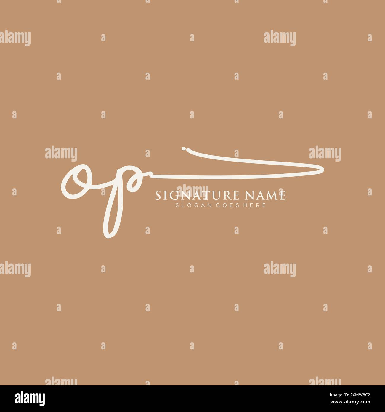 OP Signature Logo Template Stock Vector Image & Art - Alamy
