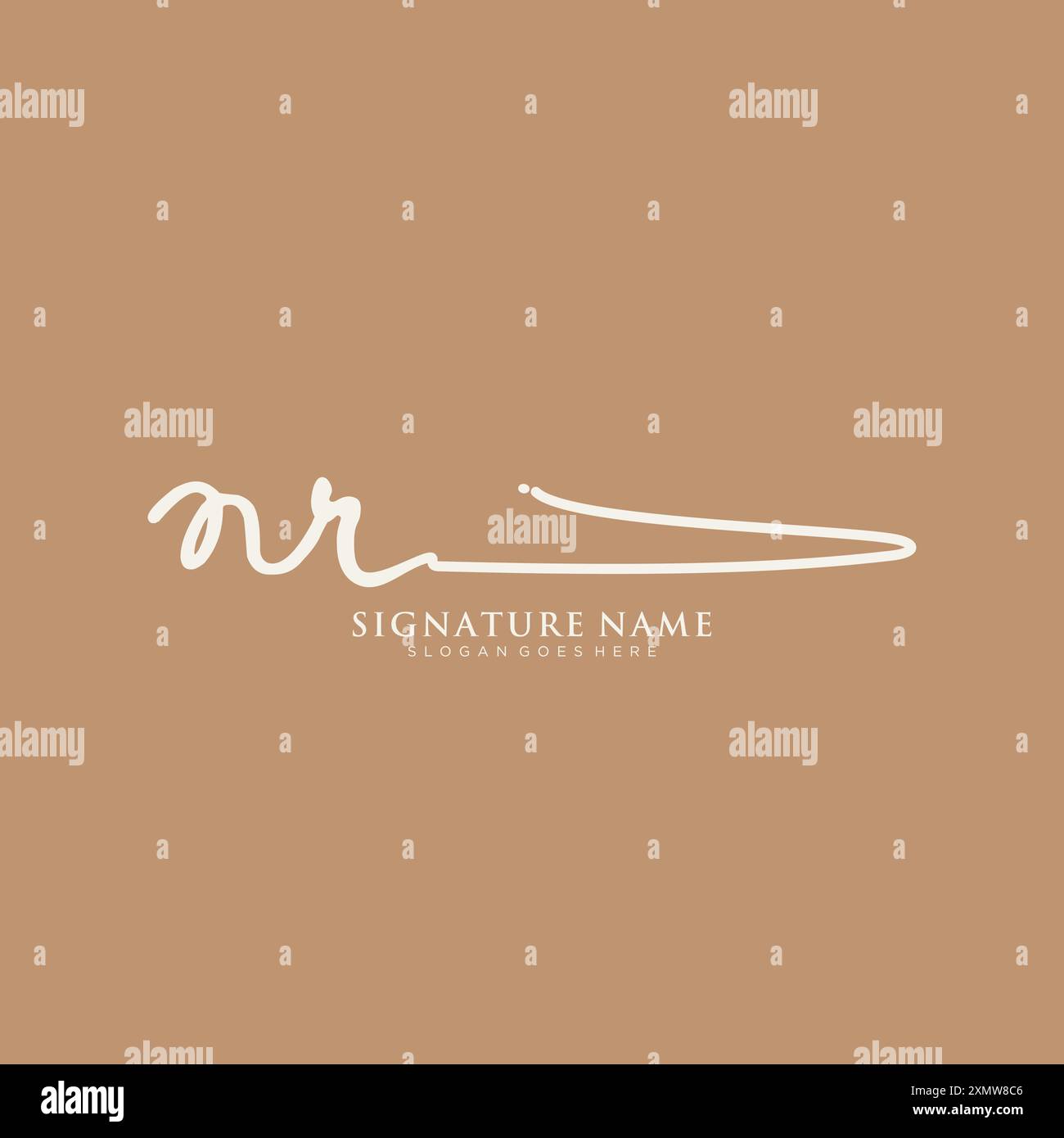 NR Signature Logo Template Stock Vector Image & Art - Alamy
